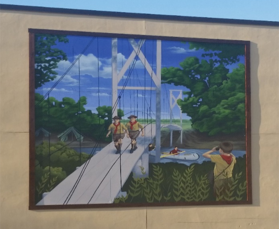 Scout Island Swinging Bridge – Rock Rapids