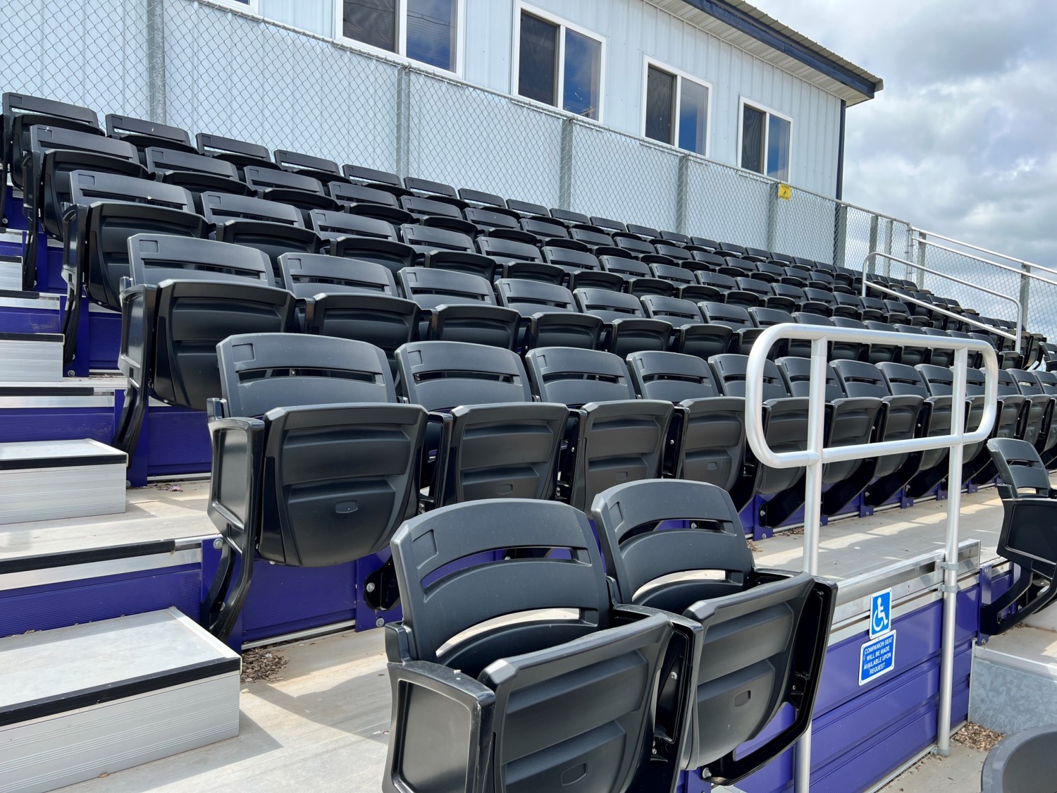 SB bleachers – Rock Rapids