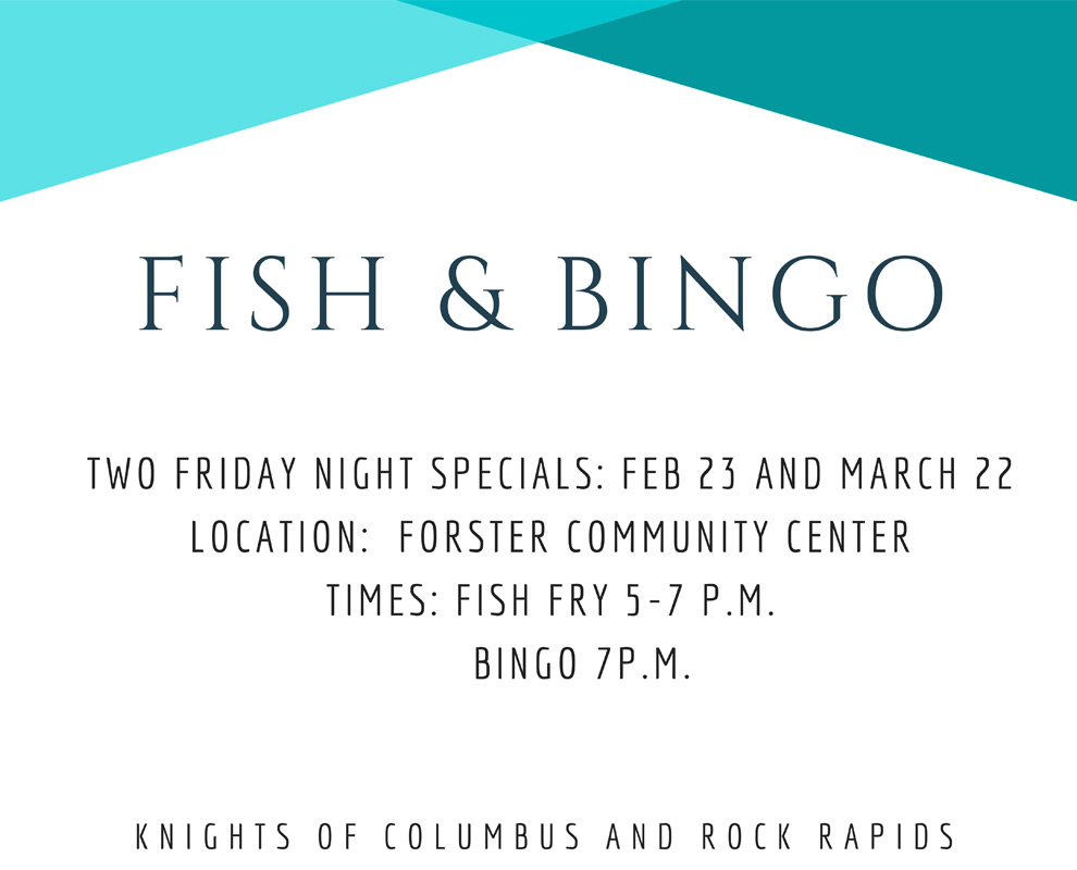 Fish Fry & BINGO – Rock Rapids