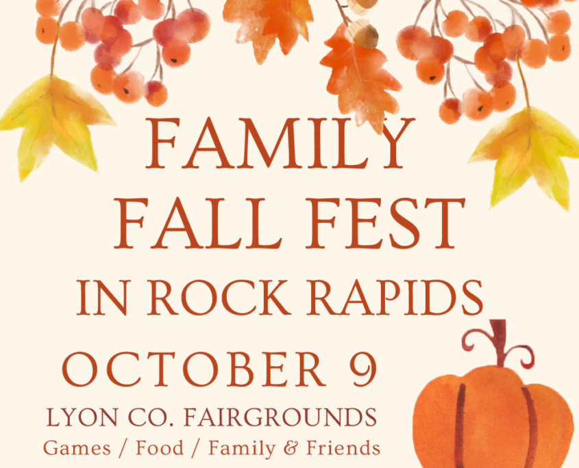 Family Fall Fest – October 9, 2025 – Rock Rapids